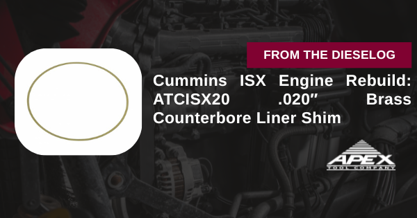Cummins ISX .020 Brass Liner Shim | ATCISX20 Tool