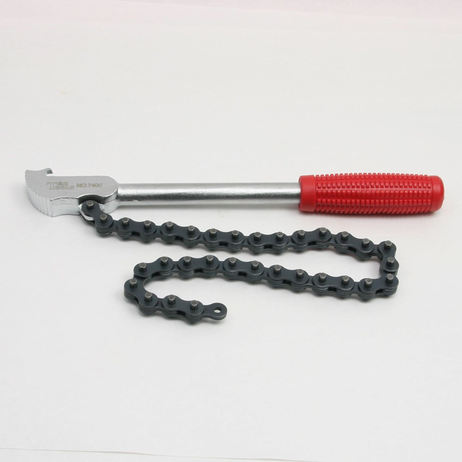 T&E Tools 7400 Ratcheting Chain Wrench- Capacity 1/2" to 4 3/4 ...